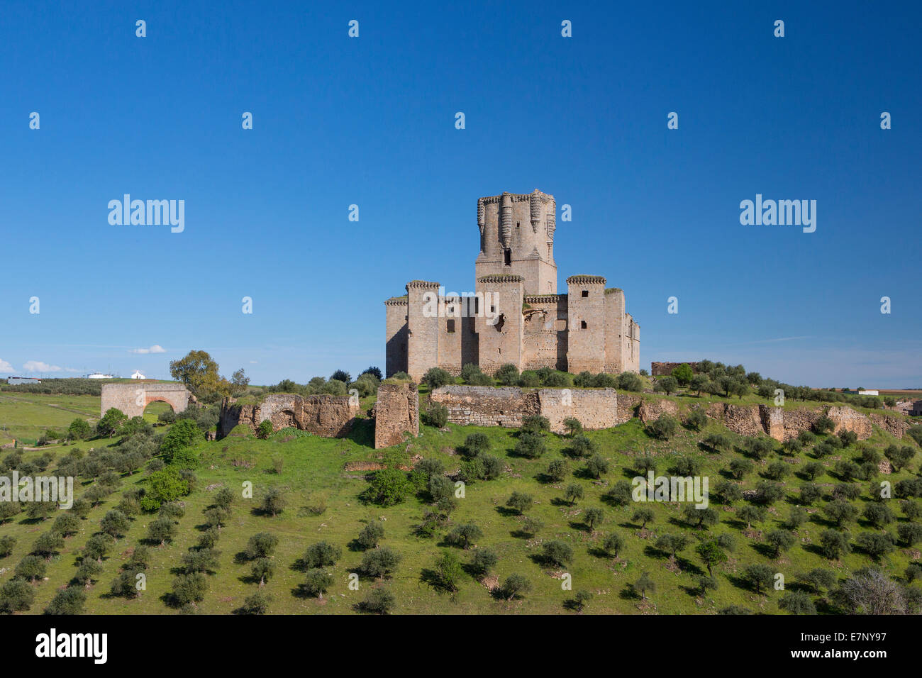 Andalusia, Belalcazar, Castle, Cordoba, Province, Spain, Europe ...