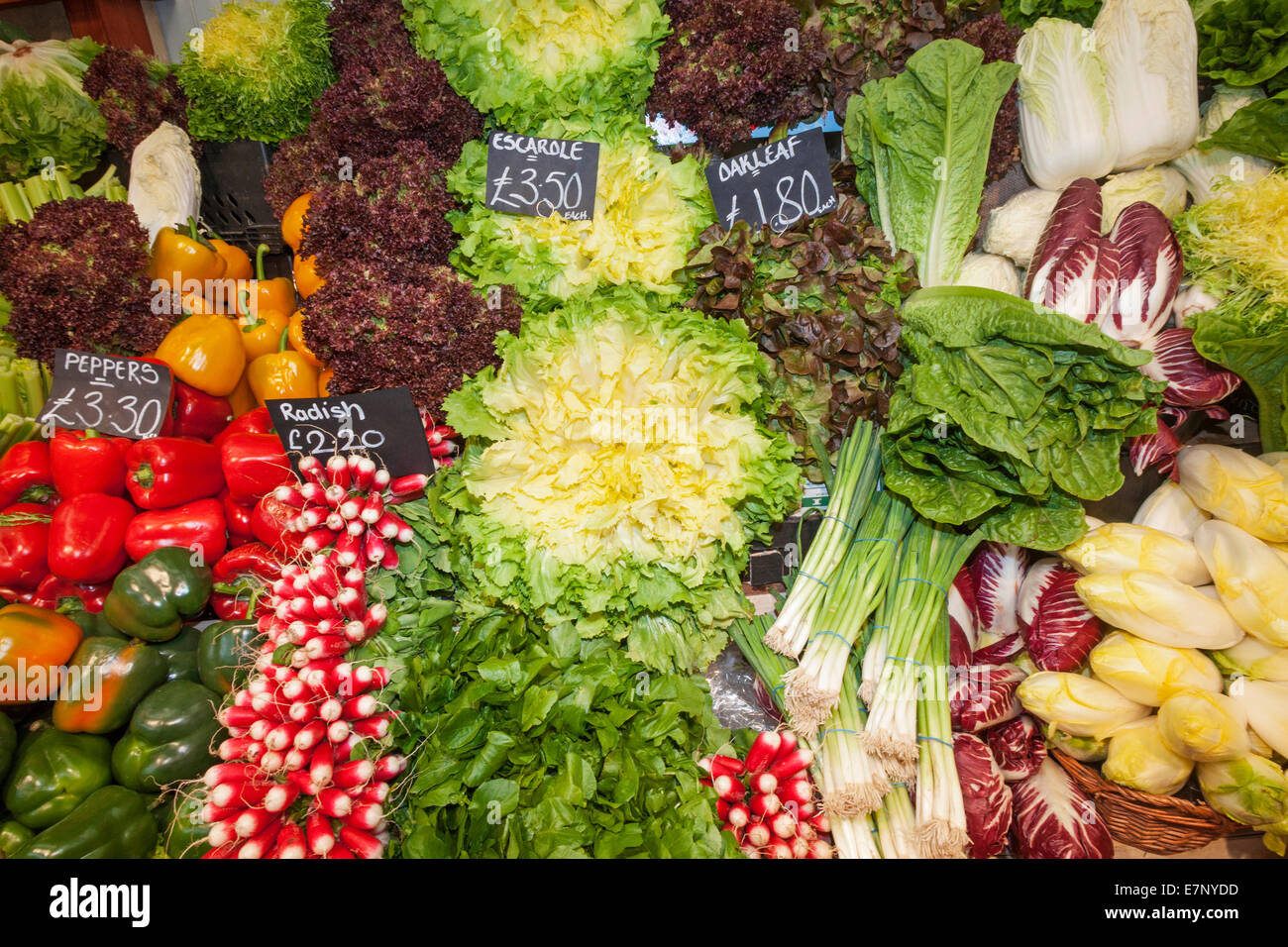 England, Europe, London, Southwark, Borough Market, Vegetable Shop ...