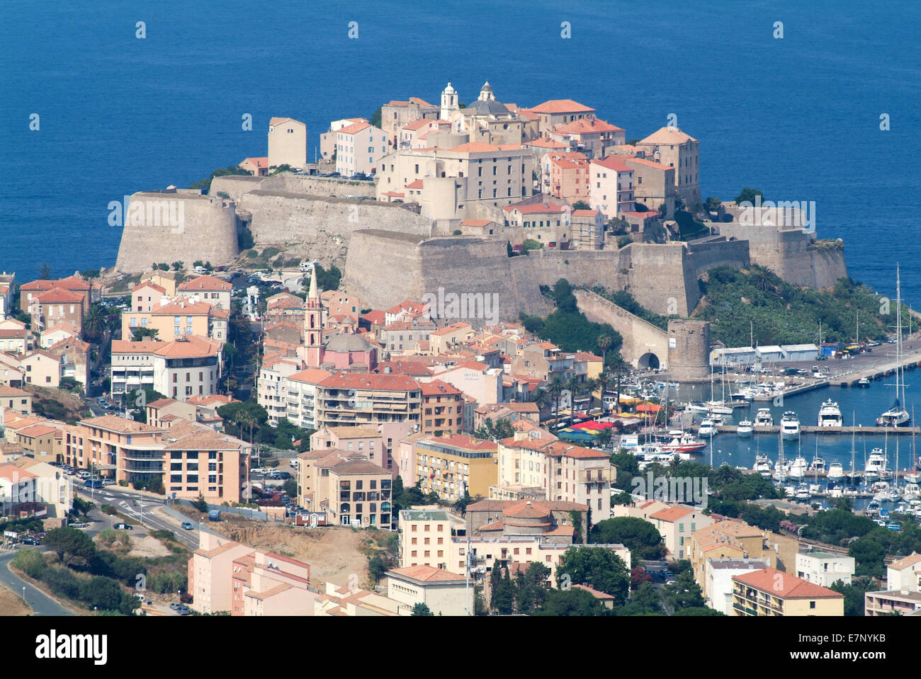 Corsica, Europe, France, calvi, church, citadel, cliff, Corse ...