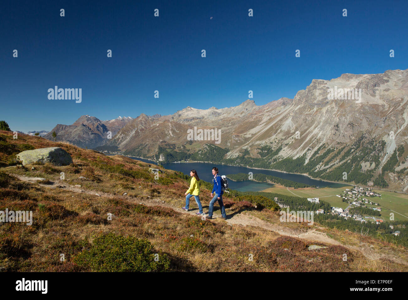 View of the upper engadine hi-res stock photography and images - Alamy