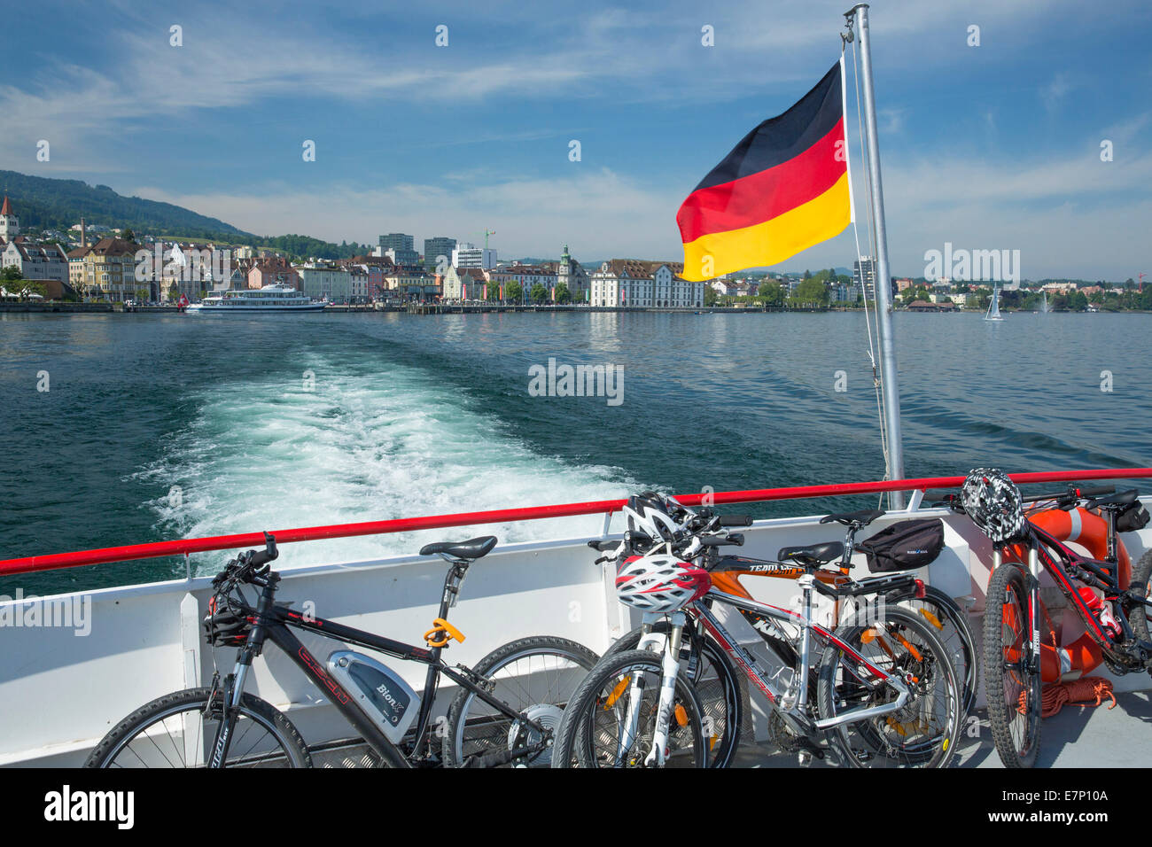Lake Constance, ship journey, ship, boat, ships, boats, SG, canton St ...