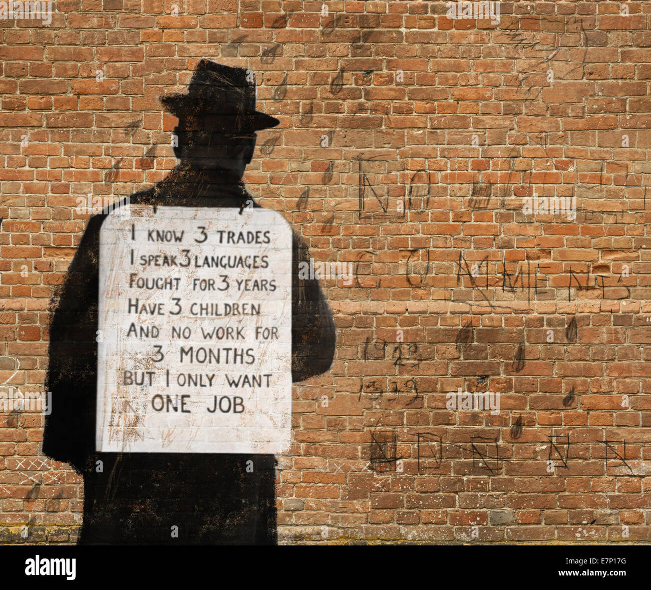 Man depression wall silhouette hi-res stock photography and images - Alamy