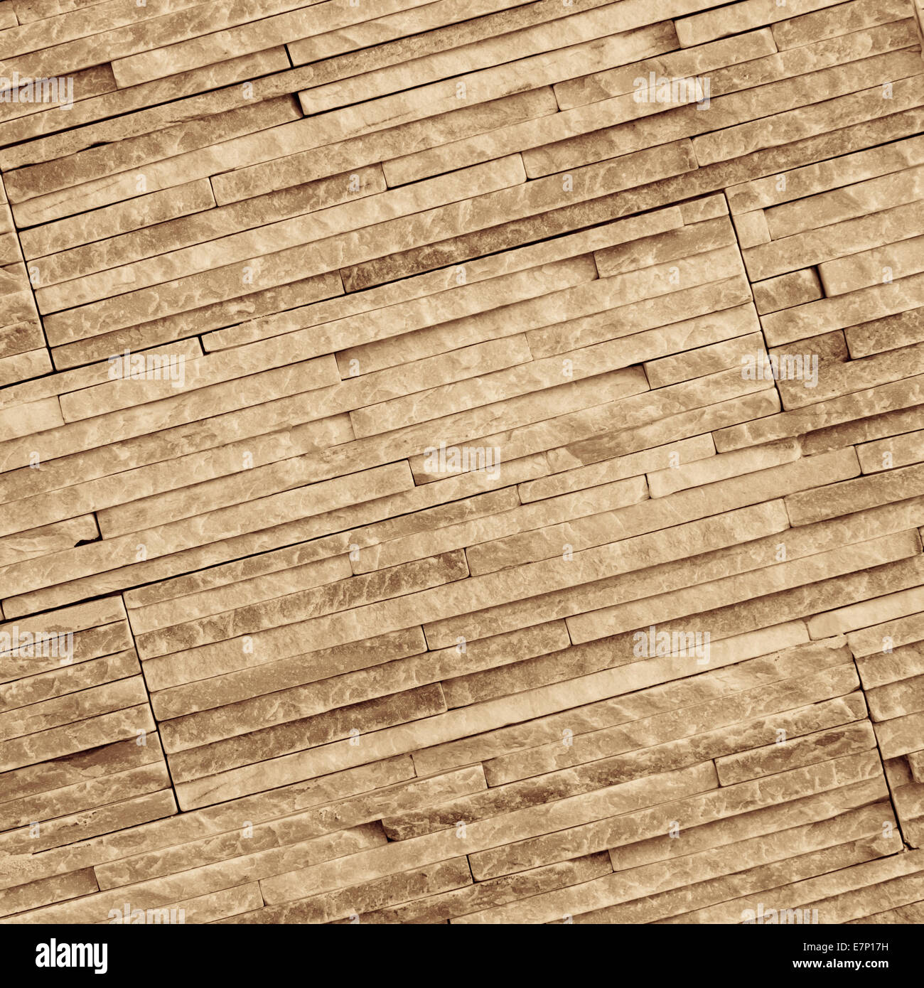 Brown background of brick stone wall texture pattern layout. Square ...