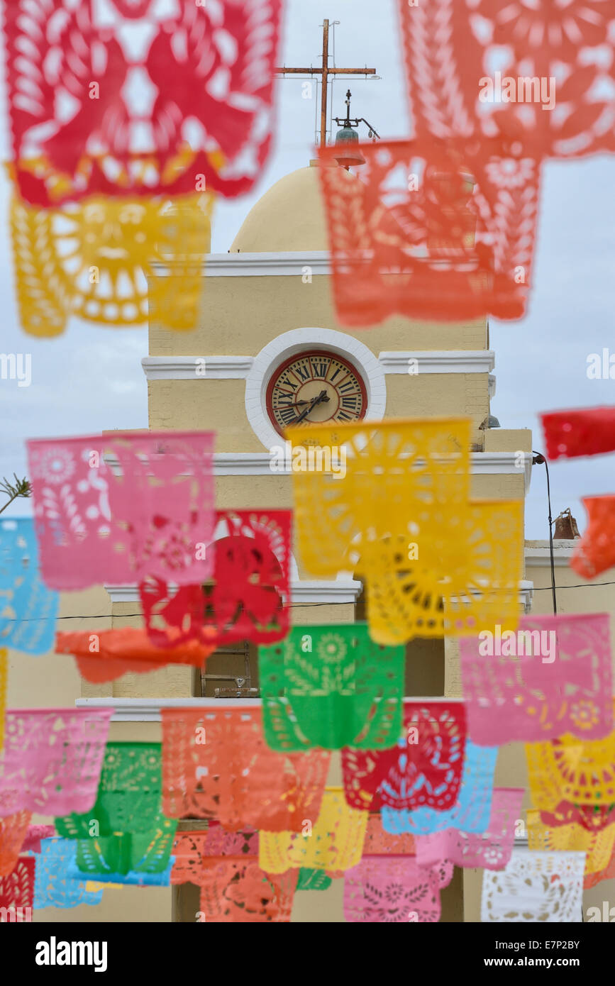 Mexico, North America, Baja, Baja California, Todos Santos, church, art ...
