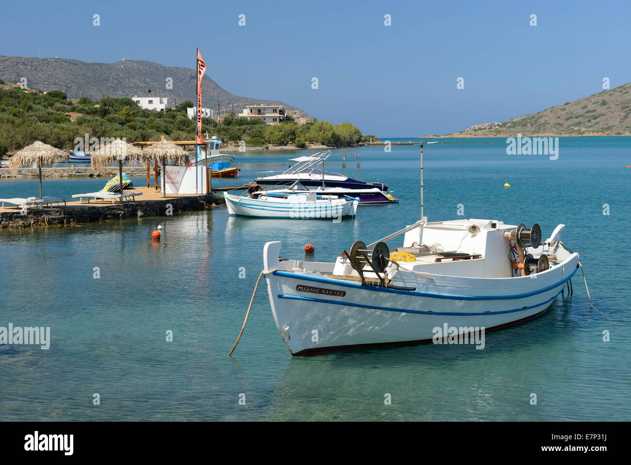 Europe, Greece, Greek, Crete, Mediterranean, island, Elounda, boats ...