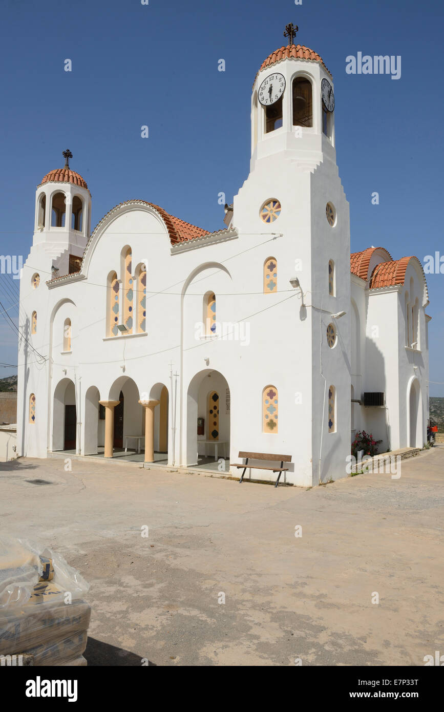 Europe, Greece, Greek, Crete, Mediterranean, island, Kritsa, church ...