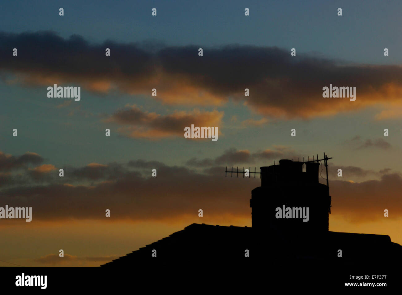Sky House Rooftop Stock Photo - Alamy