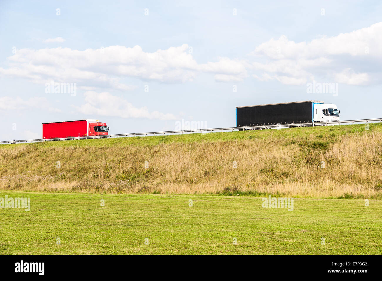 Trucks On The Rural Road Stock Photo Alamy trucks-on-the-rural-road-stock-photo-alamy