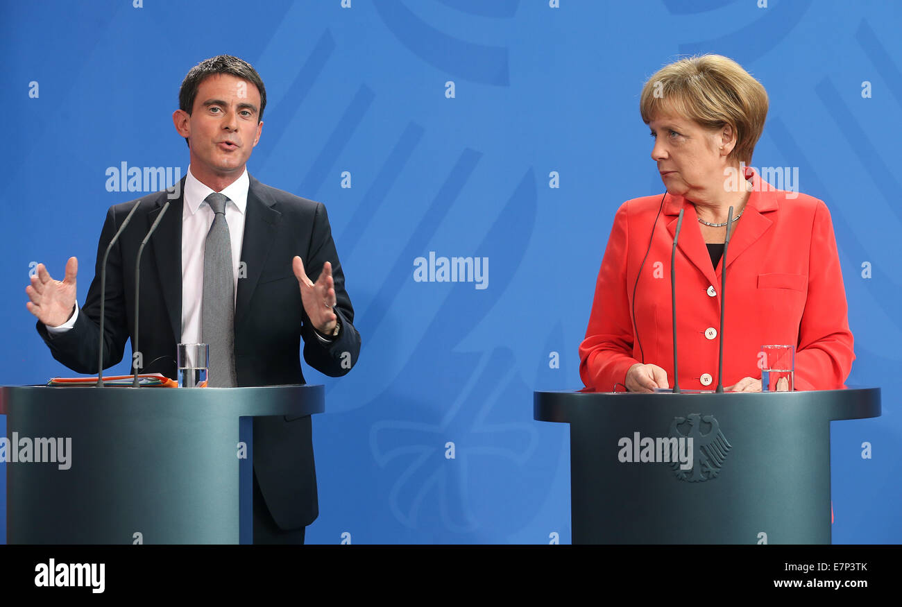 Berlin, Germany. 22nd Sep, 2014. German Chancellor Angela Merkel (CDU ...
