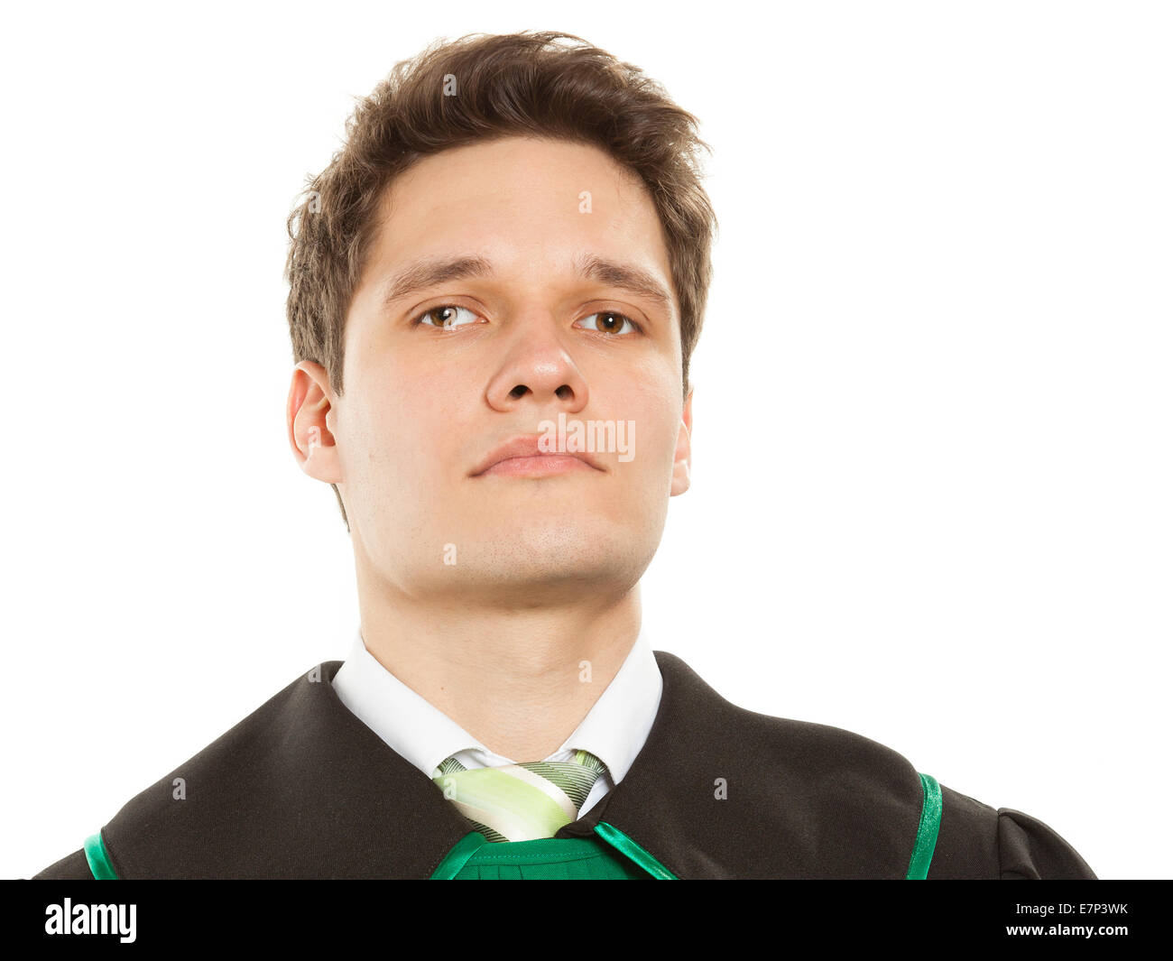 Law court and justice. Portrait of young man lawyer attorney in polish ...