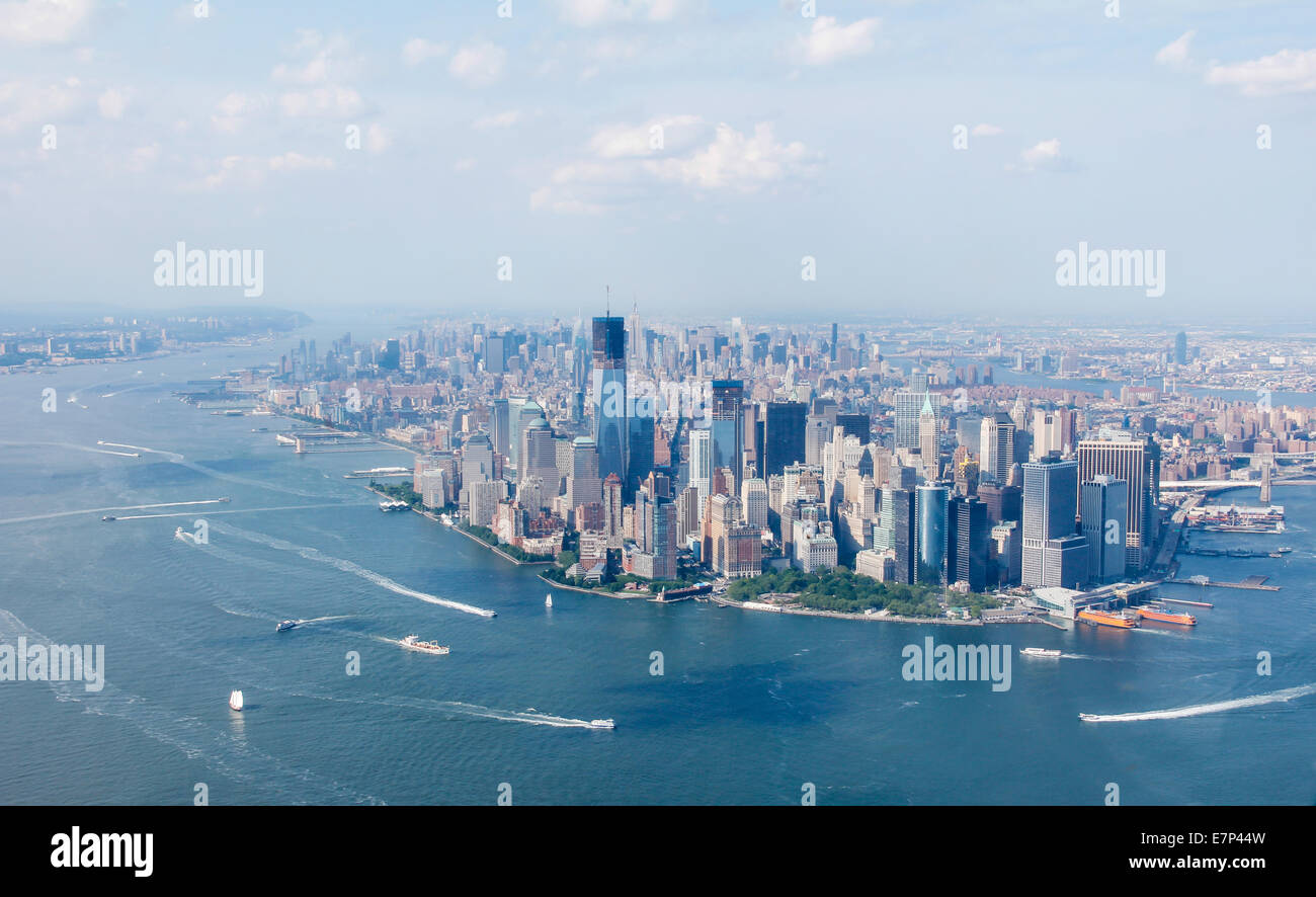 New York City Sky View Stock Photo - Alamy