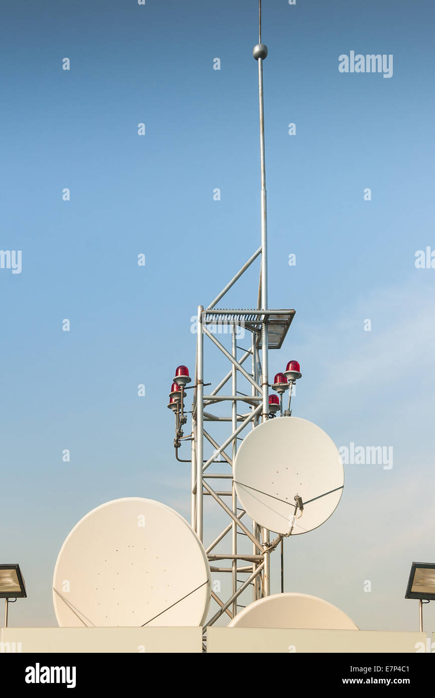 Satellite reception antenna hi-res stock photography and images - Alamy