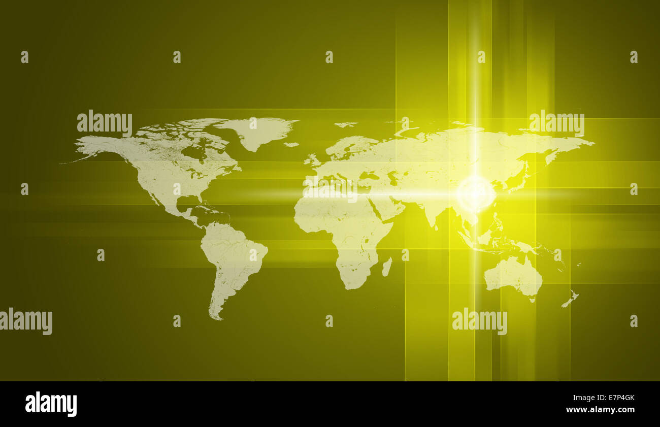 Map with glow hi-res stock photography and images - Alamy