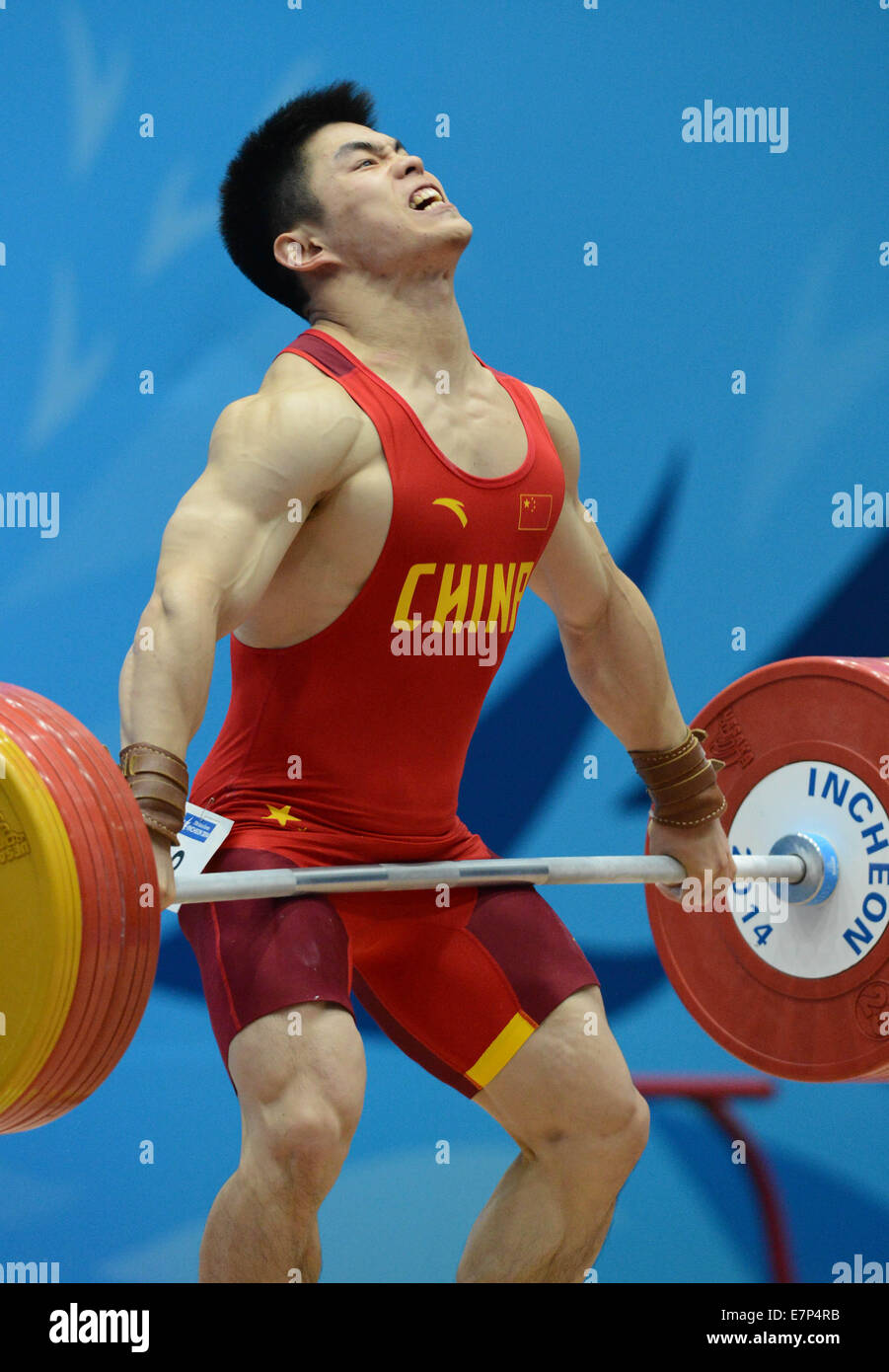 Incheon, South Korea. 22nd Sep, 2014. Lin Qingfeng of China competes ...