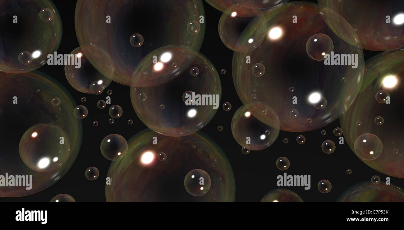 Soap bubble black back hi-res stock photography and images - Alamy