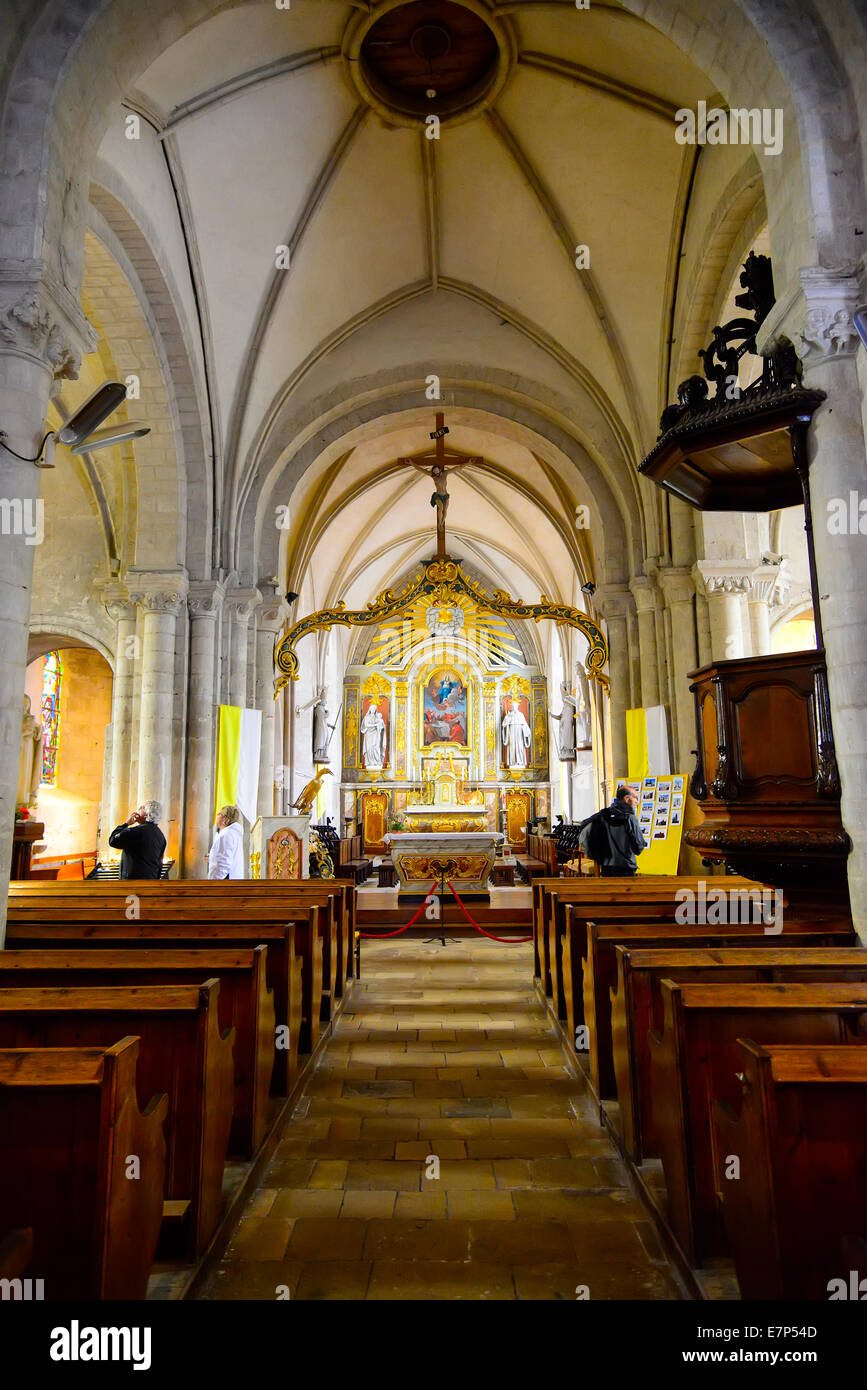 Ste Sainte Mere Eglise Catholic Church France Europe FR Stock Photo - Alamy