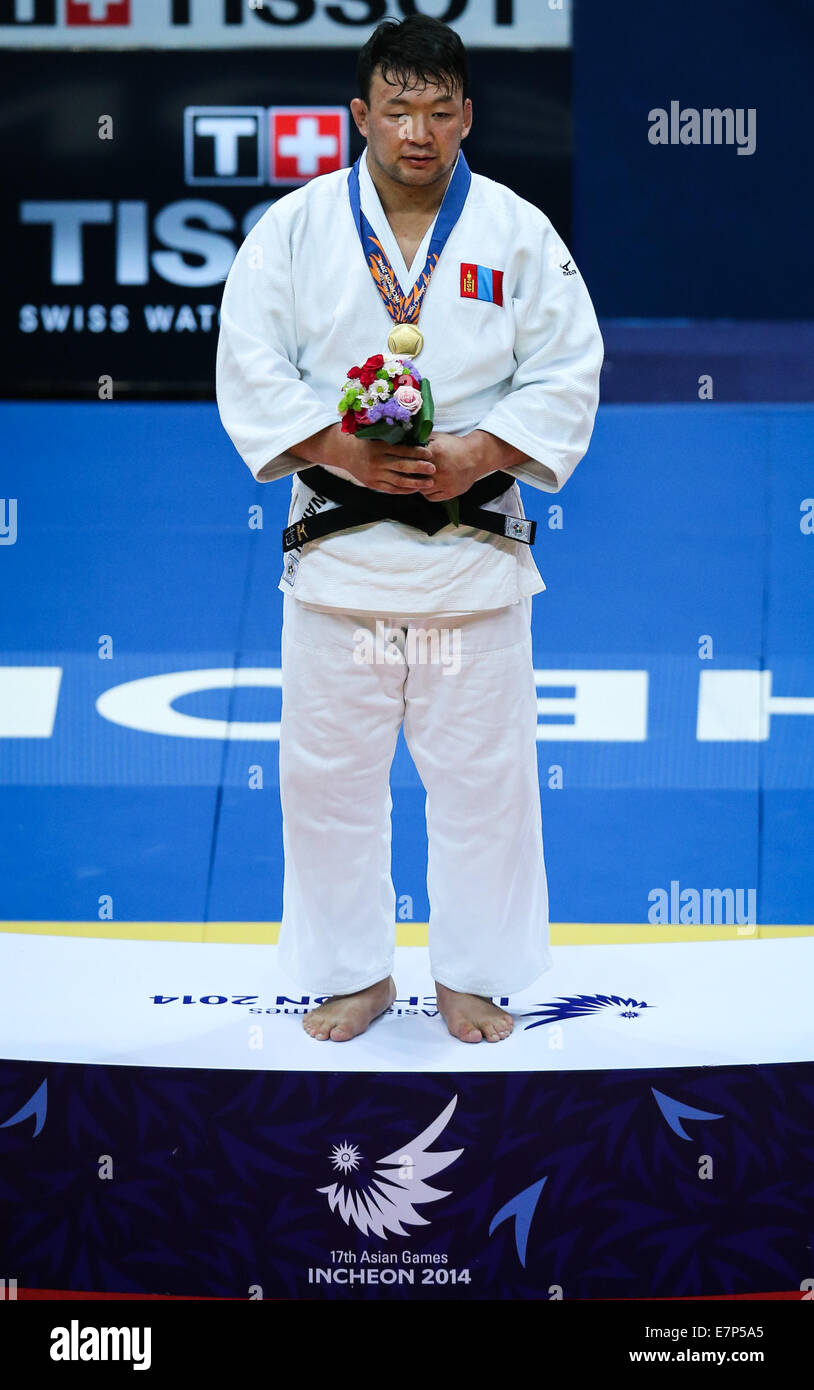 Incheon, South Korea. 22nd Sep, 2014. Naidan Tuvshinbayar of Mongolia ...