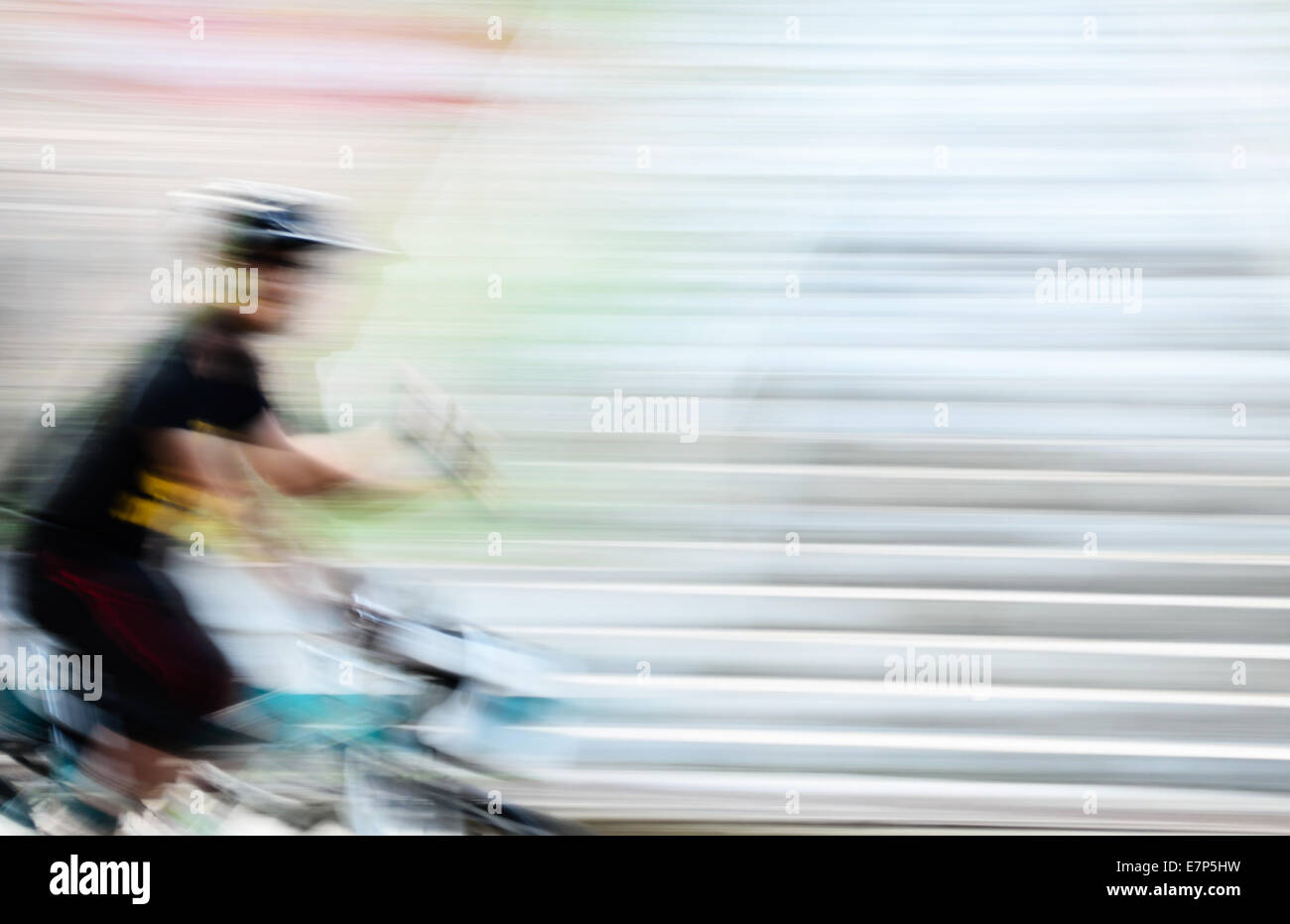 The Speed Bicycle in Motion Blur Stock Photo - Alamy