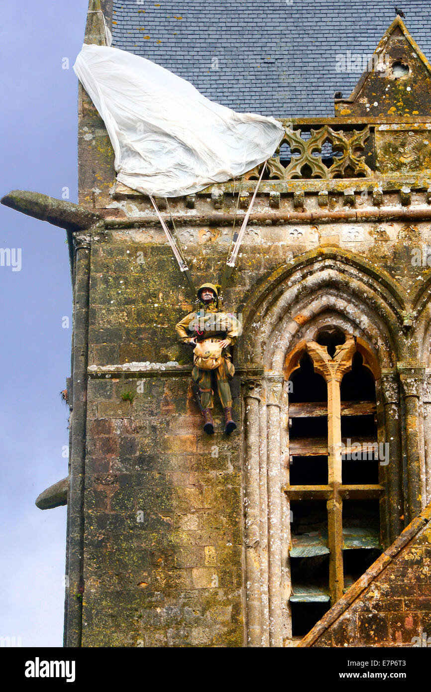 Ste mere eglise church hi-res stock photography and images - Alamy