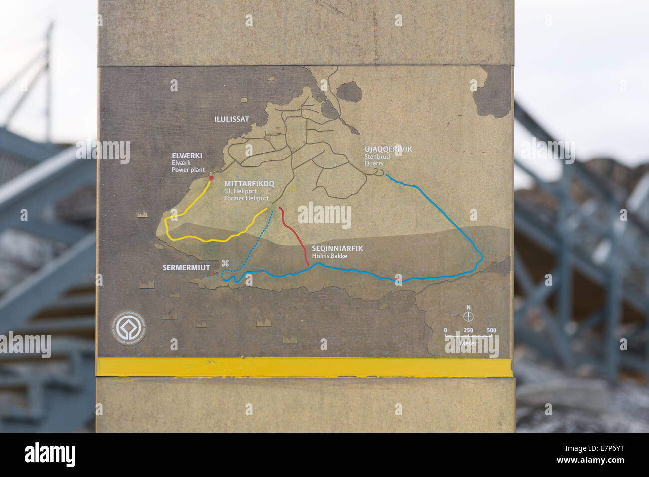 Map of ilulissat hi-res stock photography and images - Alamy