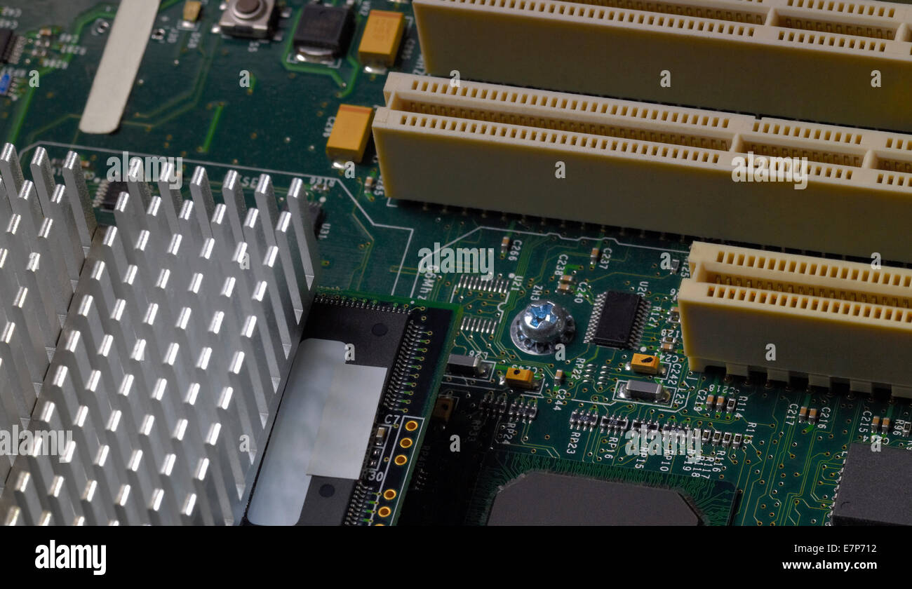 full frame detail of a printed circuit board Stock Photo - Alamy