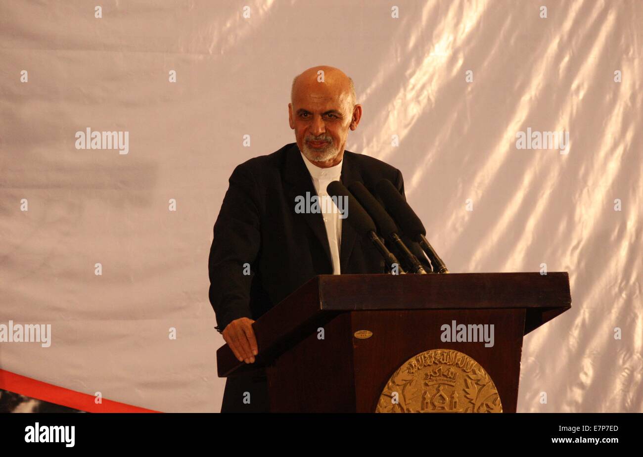 Kabul, Afghanistan. 22nd Sep, 2014. Afghan president-elect Ashraf Ghani ...