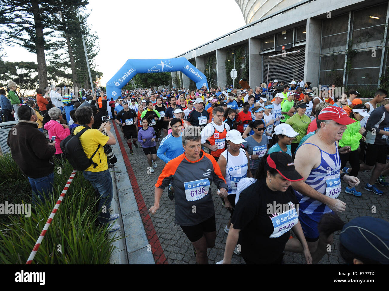 Cape Town, South Africa. 21st Sep, 2014. runners at the start of the ...