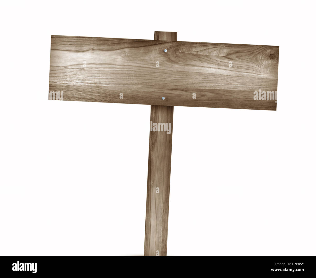 Wooden old sign isolated on background white Stock Photo - Alamy
