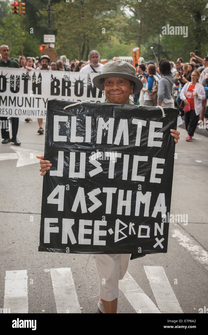 A group representing the Bronx borough parades through Midtown ...