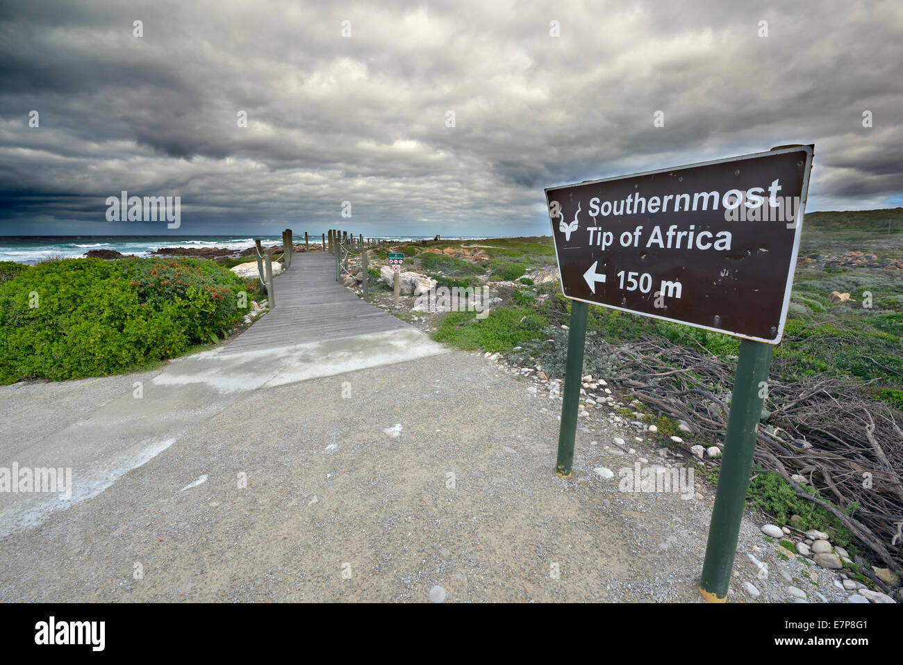 South Africa, Cape Agulhas, southernmost tip of Africa Stock Photo - Alamy