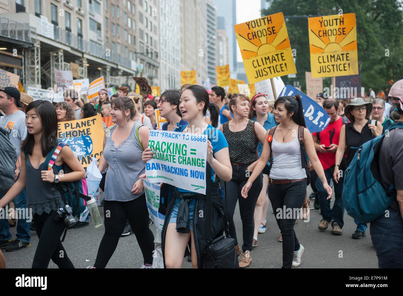 People's Climate March in New York Stock Photo - Alamy