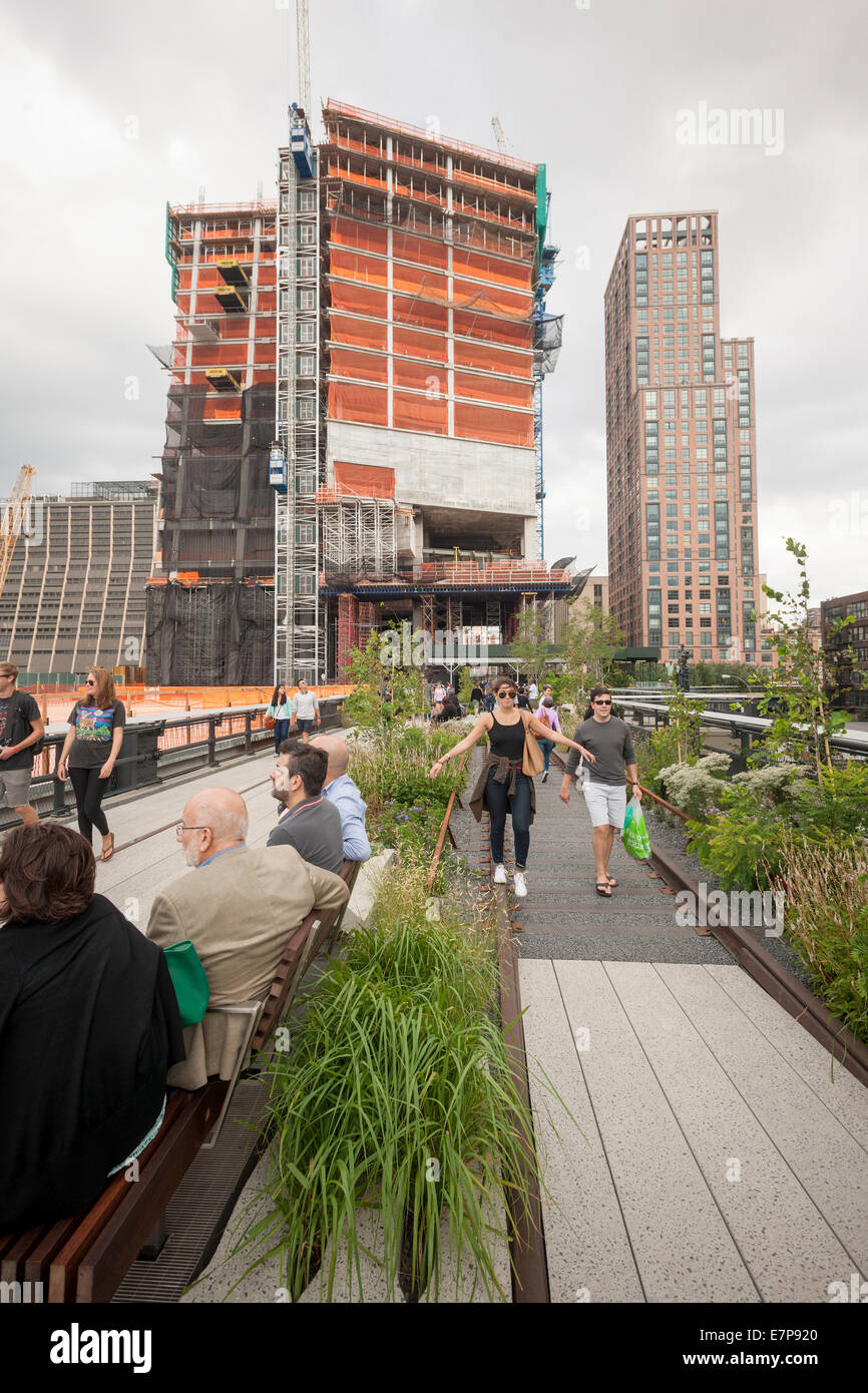 Visitors promenade on the third and final phase of the popular High ...