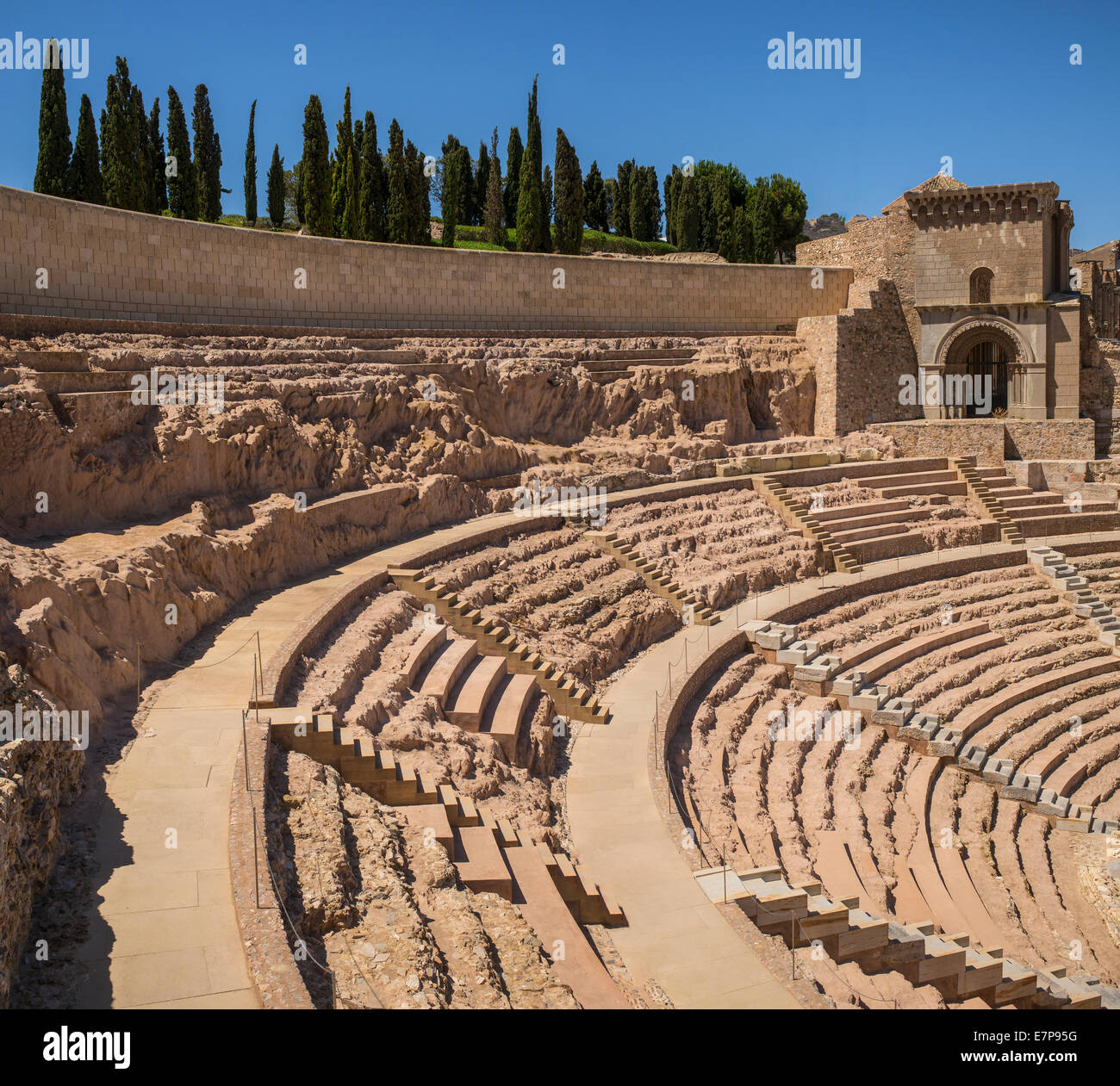 Spain, Cartagena, Ancient Roman amphitheater Stock Photo - Alamy