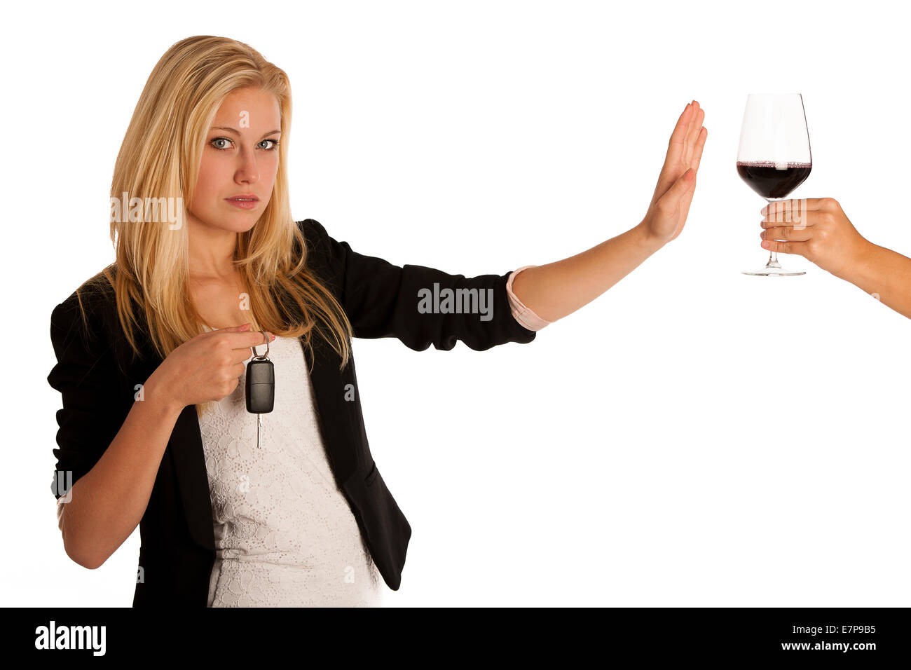Refusing alcohol drink hi-res stock photography and images - Alamy