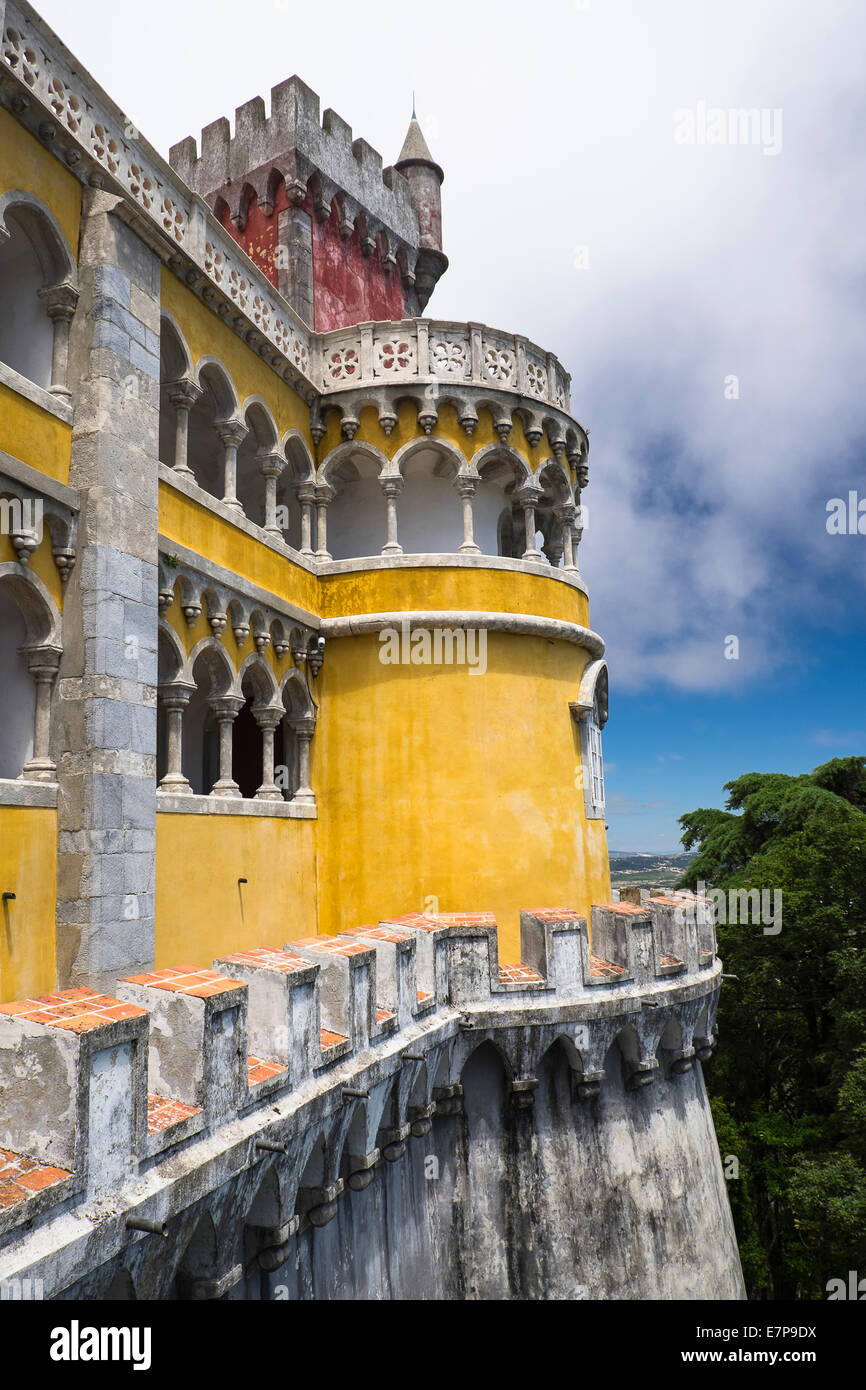 Portugal, Sintra, View of palace Stock Photo - Alamy