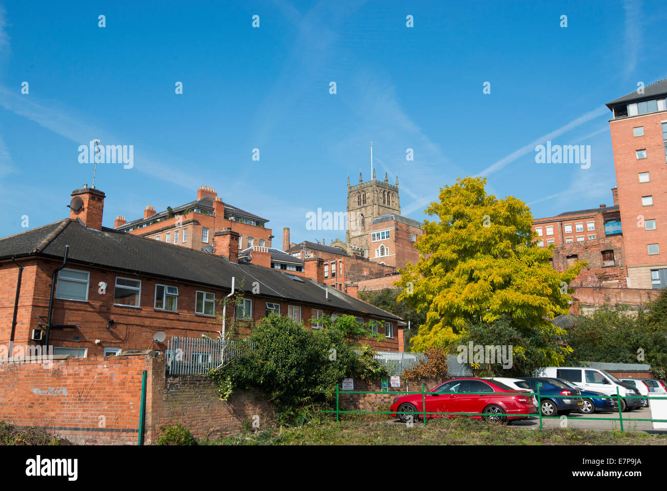 Empty waste land on London Road in Nottingham City, England UK Stock ...