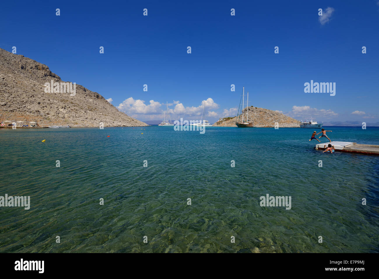 Agia marina beach symi hi-res stock photography and images - Alamy