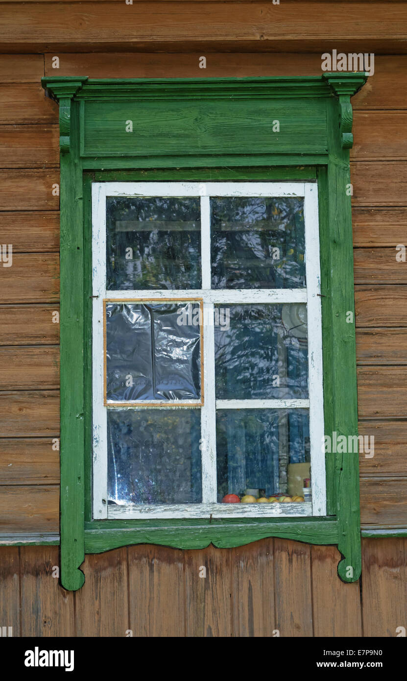 Window of village house Stock Photo - Alamy