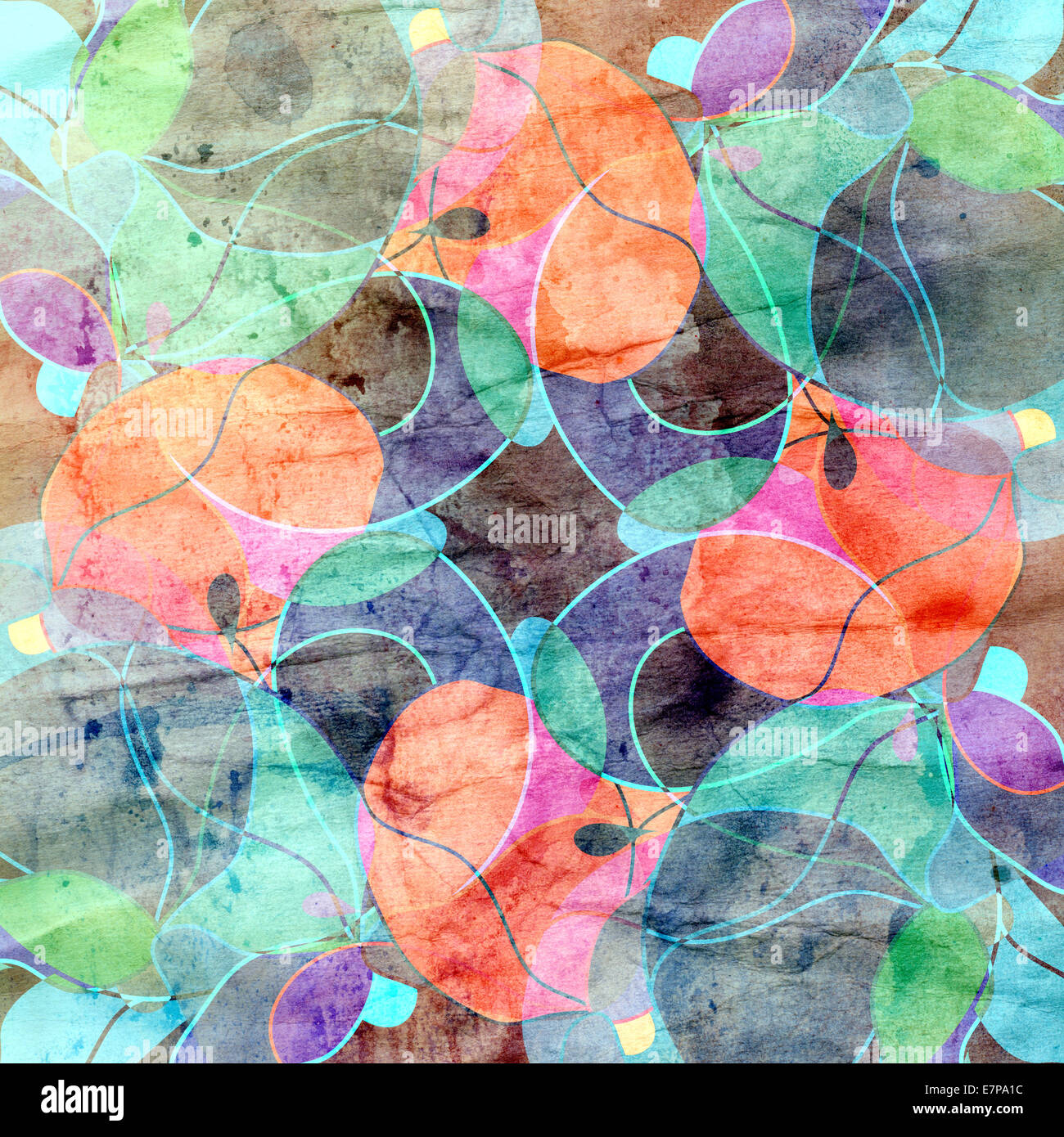 bright scenic background with abstract elements Stock Photo - Alamy