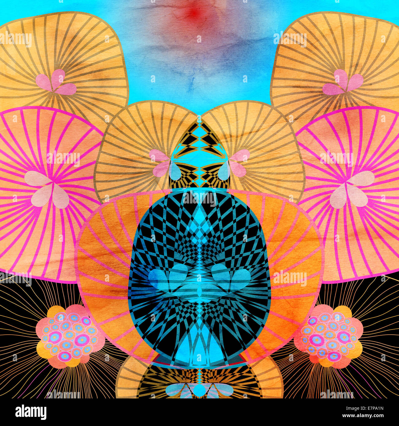 bright scenic background with abstract elements Stock Photo - Alamy