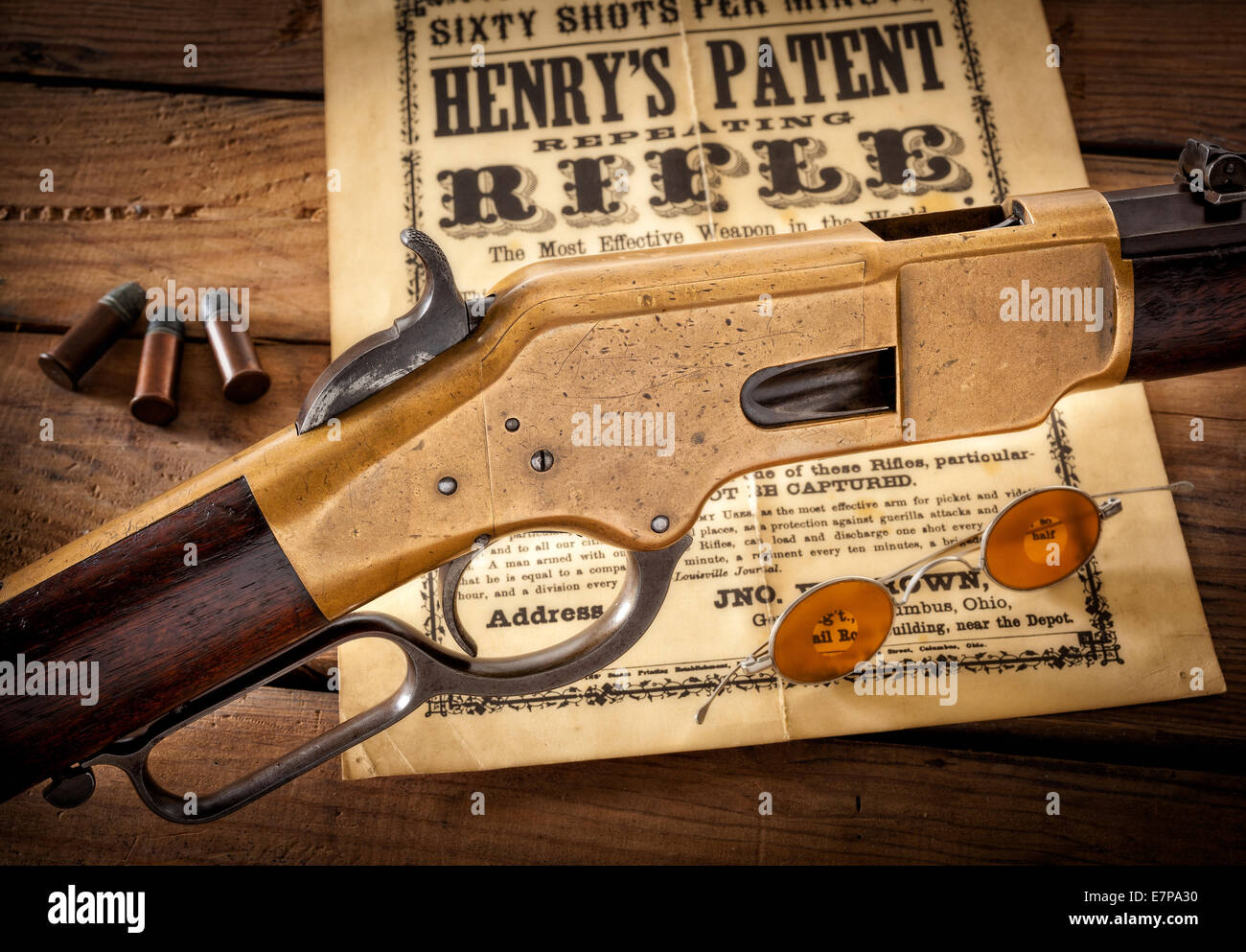 Henry henrys repeating rifle hi-res stock photography and images - Alamy