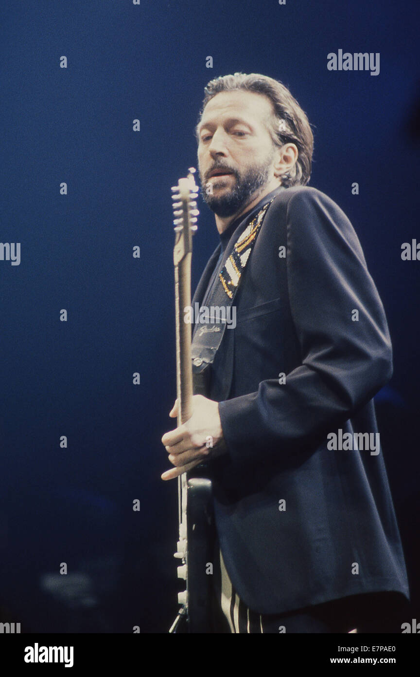 Frankfurt, West Germany. 5th Mar, 1990. Eric Clapton in concert at the ...