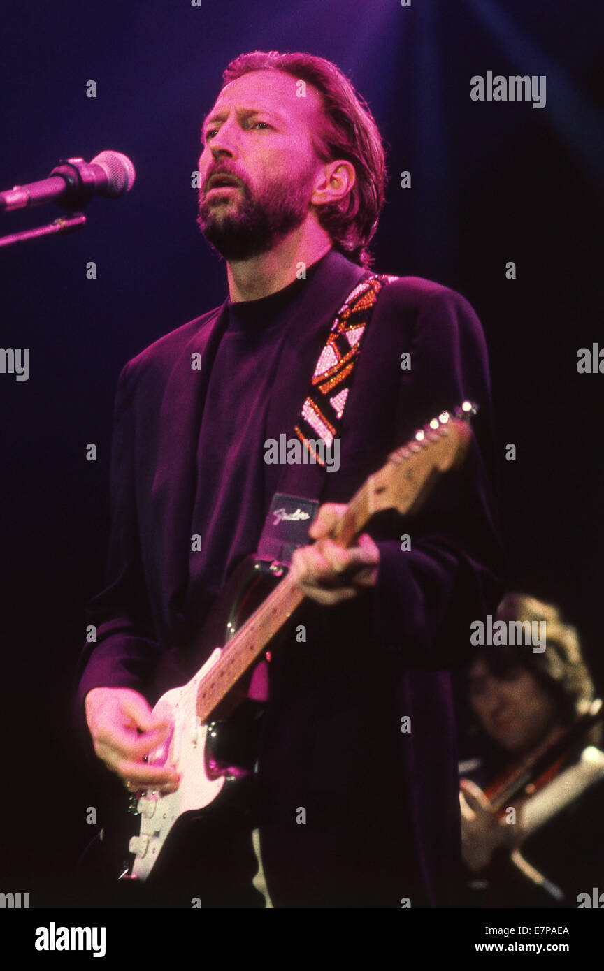 Frankfurt, West Germany. 5th Mar, 1990. Eric Clapton in concert at the ...