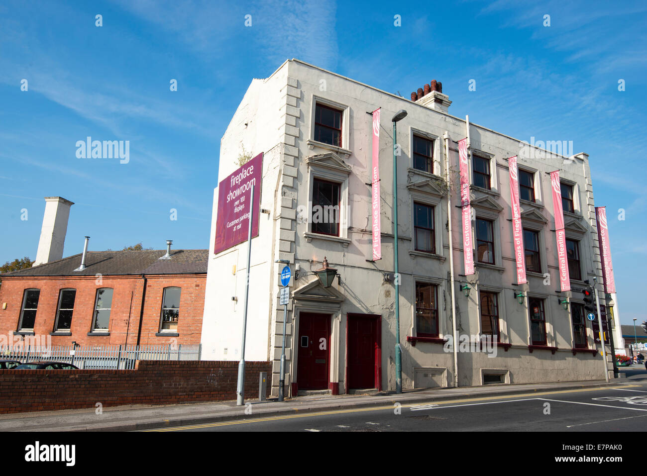 Old building on the South Side of Nottingham City, England UK Stock ...