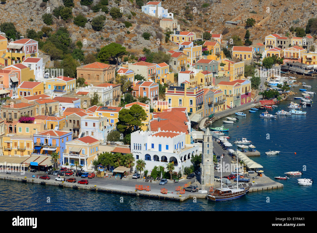 Panoramic view Sumi island Greece Stock Photo - Alamy