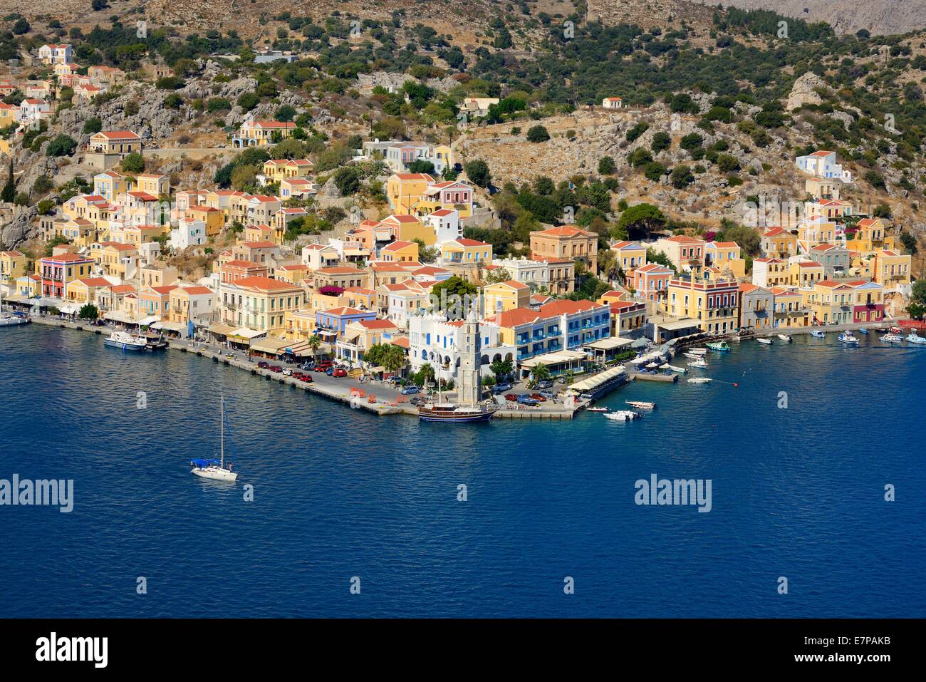 Panoramic view Sumi island Greece Stock Photo - Alamy