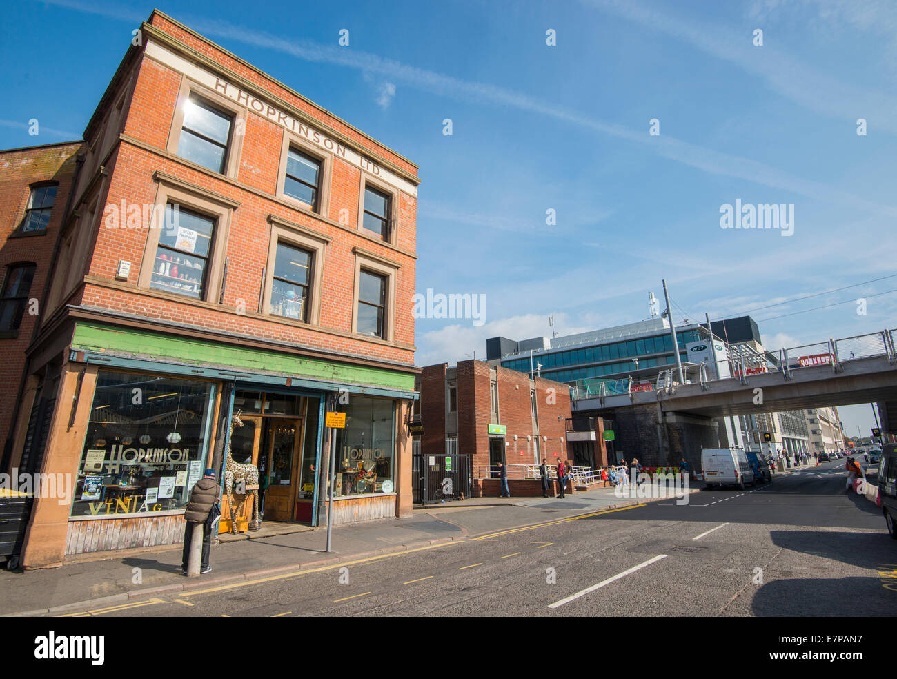 Station Street in Nottingham City, England UK Stock Photo - Alamy