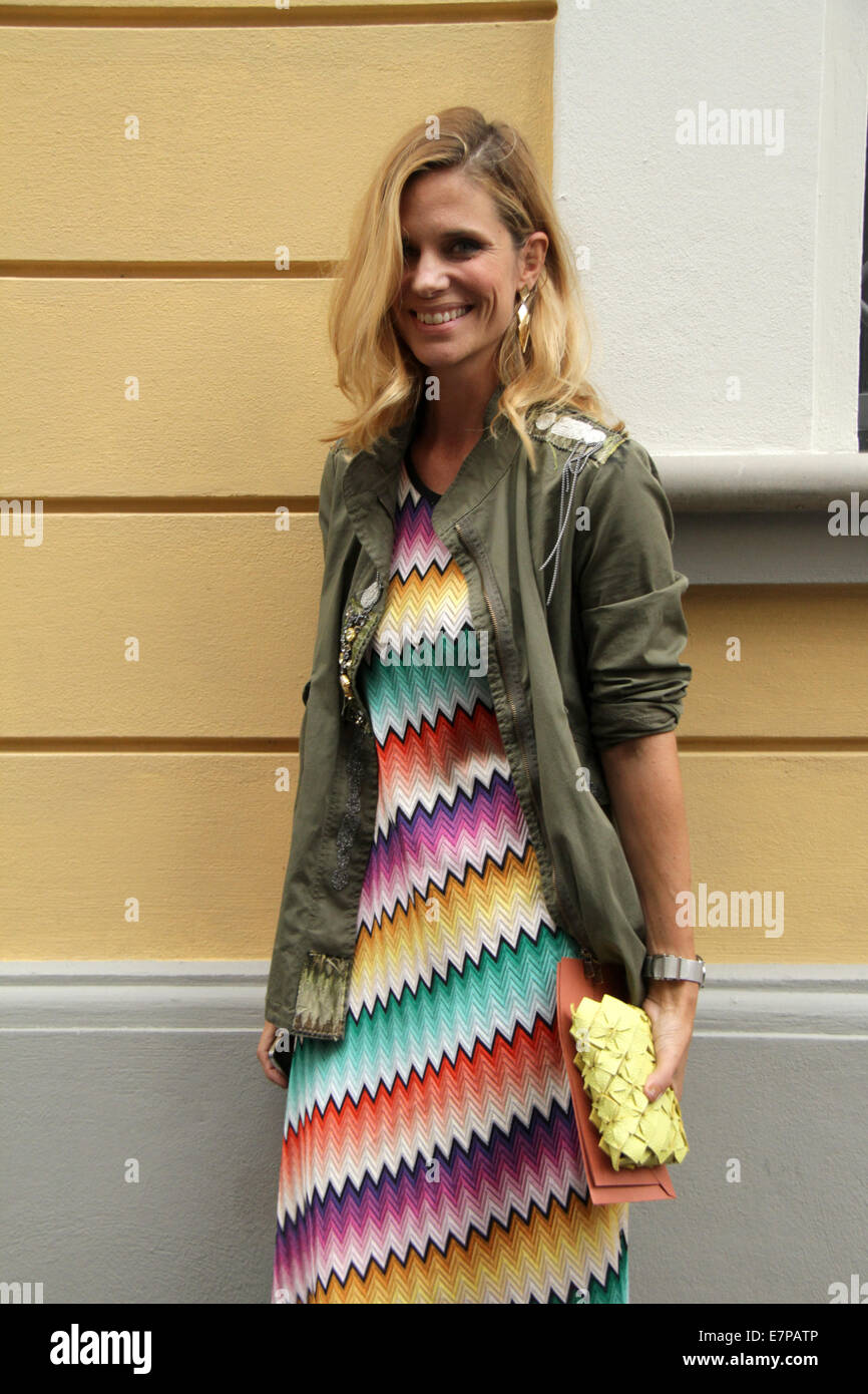 Model Filippa Lagerback arriving at the Missoni Spring/Summer 2015 ...