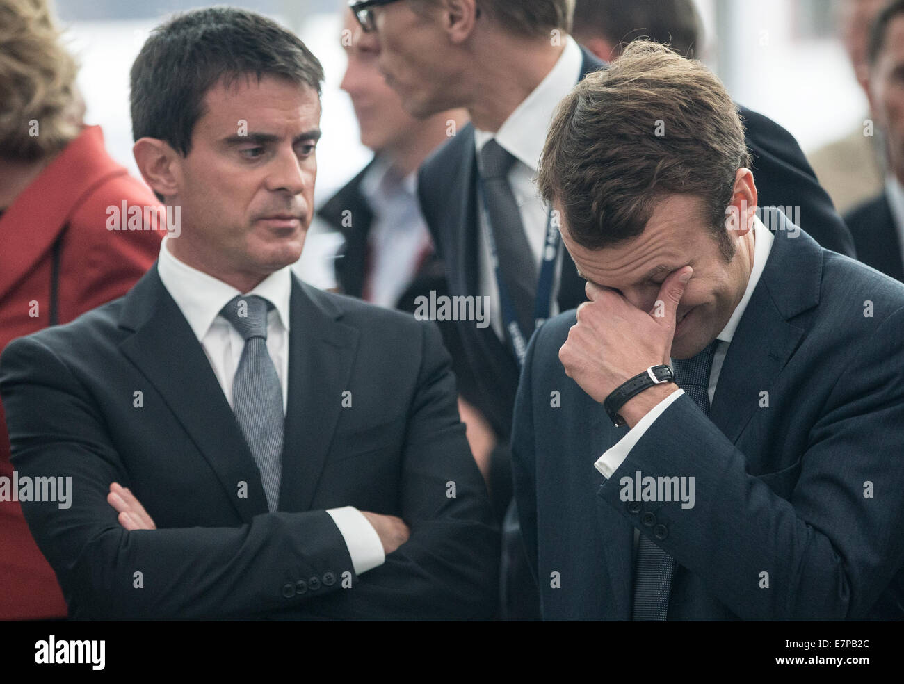 Hamburg, Germany. 22nd Sep, 2014. French Minister of Economy ...