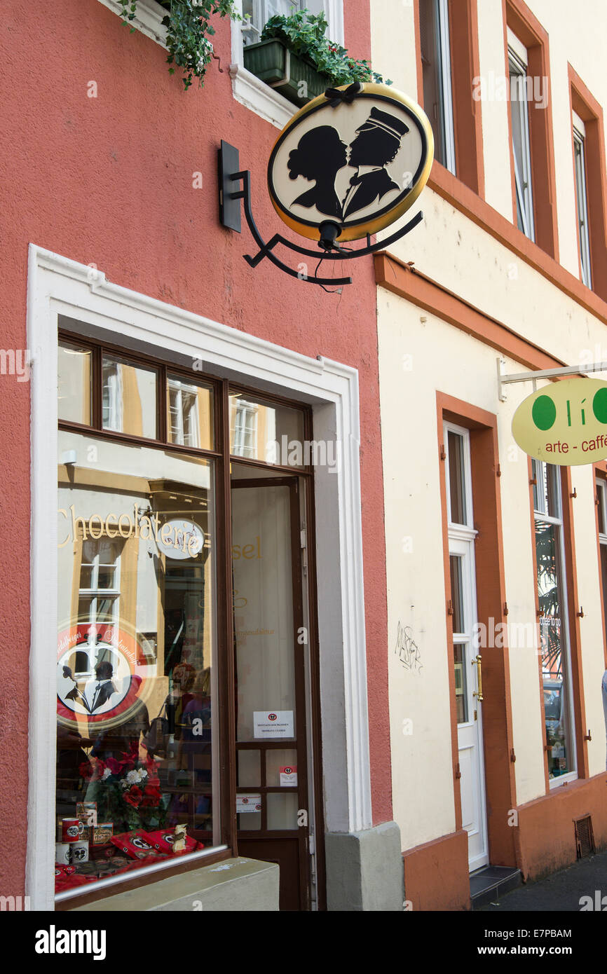 The original sign above the shop manufacture, Heidelberg , south-west ...